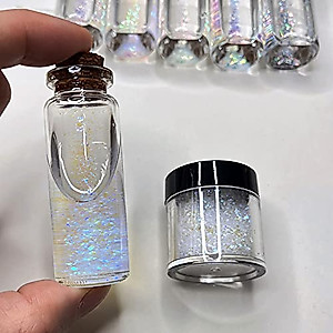 Resin Glitter Powder Sequins Flakes Holographic Fine Glitter Nail Glitter Sequins for Resin Crafts
