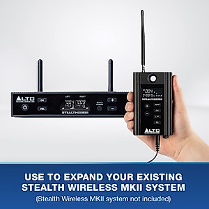 Alto Professional Expansion Pack for Stealth Wireless MKII - Single Channel UHF Wireless Receiver for Active Speakers,black