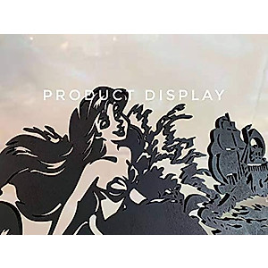 Disney Mermaid Cartoon Animation Key Hooks- Clothes Hooks, Wood Key Holders for Entryway,Kitchen,Living Room ,Child Gift.