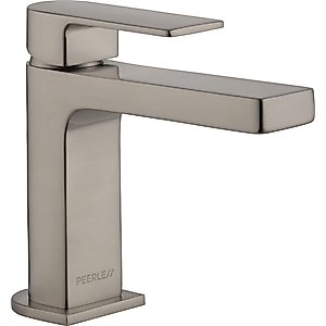Peerless P1519LF-BN-M Xander Single Handle Bathroom with Metal Pop-up Drain, Brushed Nickel