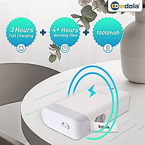 edola Label Maker Machine, Bluetooth Handheld Sticker Makers Machine with Tape, USB Rechargeable Mini Thermal Label Printer for iPhone Android, Sticker Printer Machine for Office Home Kitchen