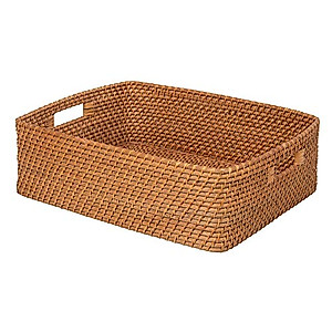 KOUBOO 1060054 Laguna Liner, Honey-Brown Rattan Shelf Basket