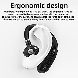 EEkore Wireless Bluetooth Headset Sport Headphones Sport Business Ear Buds Intelligent Noise Cancellation Ultra-Long Life Hanging Ear Wireless Bluetooth Headset