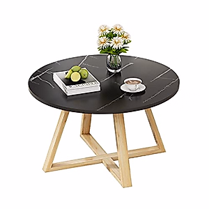Nordic Living Room Countertop Marble Design Coffee TableSmall Apartment Creative Round Small Table (D 35 * 35 * 15Cm)
