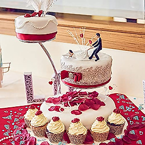 2.1 Oz/ 60 g Holographic Wedding Ring Confetti Glitter Diamond Confetti Wedding Party Table Confetti Engagement Ring Confetti Decor for Bridal Shower Engagement Wedding Valentines Day Cake Table Decor