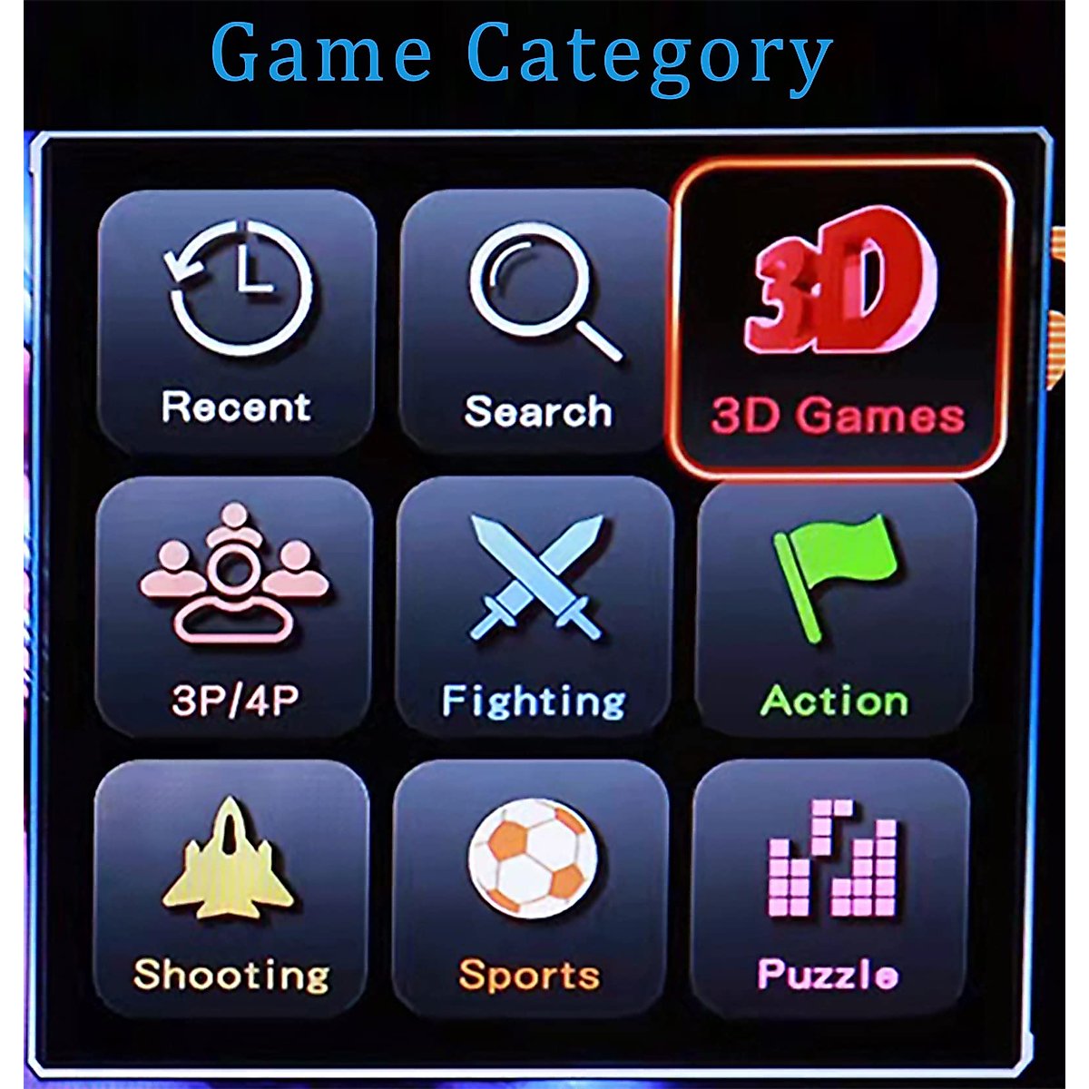 RegiisJoy 20000 in 1 Bluetooth Arcade Game Console Pandora Box 30S Wireless Game Machine for PC & Projector & TV, 2-4 Players, 1280X720, 3D Games, Search/Hide/Save/Load/Pause Games