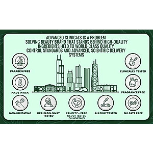 Advanced Clinicals Collagen Cream + Hyaluronic Acid Lotion Moisturizer Face & Body Skin Care Set. Collagen Lotion Restores Sagging Skin & Hyaluronic Acid Anti Aging Cream Hydrates Dry Skin, 2-Pack