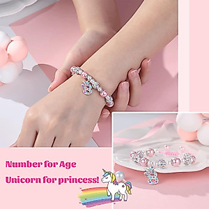 UPROMI 8 Year Old Girls Birthday Gifts for Age 6 8 12 7 10, Unicorn Christmas Easter Stuffers Valentines Day Gifts for Girls Bracelet Ideas