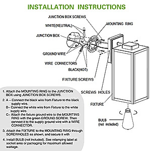 Outdoor Wall Lantern, Waterproof Exterior Wall Sconce Light Fixture, Anti-Rust Wall Mount Light with Clear Glass Shade, Matte Black Wall Lamp with E26 Socket for Porch, Front Door (Bulb Not Included)