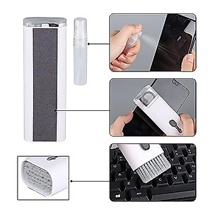 7-in-1 Electronic Cleaner Kit,Keyboard Cleaner,Laptop Cleaner Kit for Monitor, Cell Phone, Bluetooth,Headset, Lego, Airpods, Laptop Camera Lens (Black)