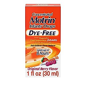Motrin Infants Concentrated Liquid Medicine Drops with Ibuprofen, Berry, 1 fl. Oz