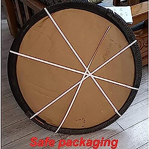 Generic Wooden Counter Top Turntable Large Lazy Susan 30in 40in Round Rotating Serving Tray For Dining Table，360 Degree Swivel，Sturdy, Smooth Action, Rustic (Color : Beige white, Size : 100 cm (40 i