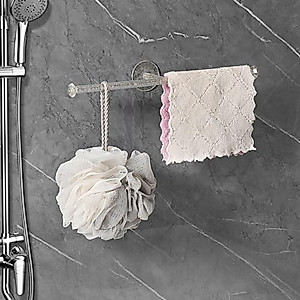 Ralondbey Convenient Suction Cup Towel Practical Storage Holder Rack Easy to Install Towel for Bathroom and Kitchen