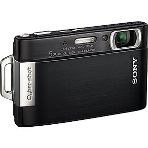 Sony Cybershot DSC-T200 8.1MP Digital Camera with 5x Optical Zoom with Super Steady Shot Image Stabilization (Black) (OLD MODEL)
