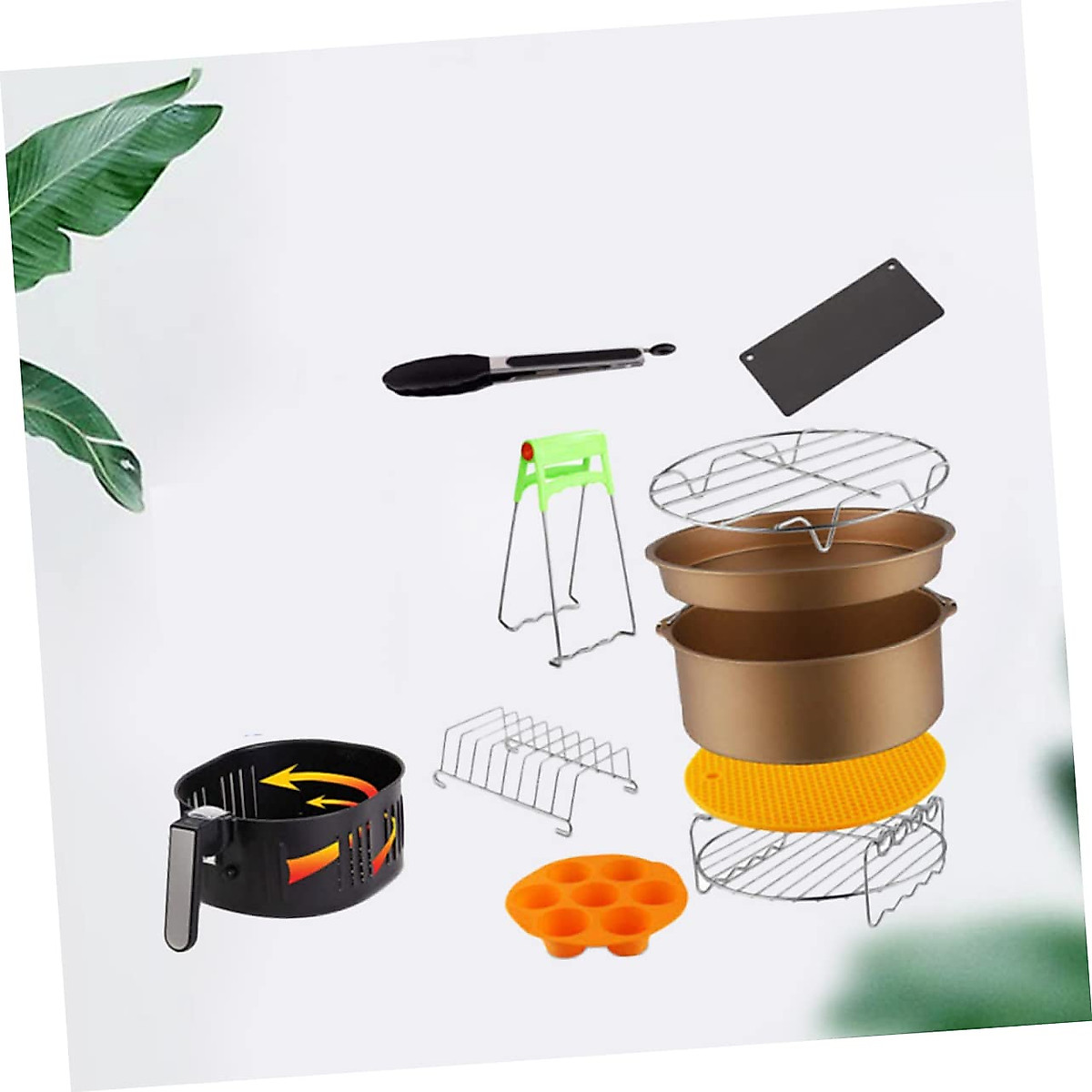 Unomor 1 Set 7 Barbecue Tool Grilling Accessories Outdoor BBQ Outdoor Accessories Air Fryer Barbecue Accessories Outdoor Griddle Grill Outdoor Grills Travel 12 Piece Set Metal