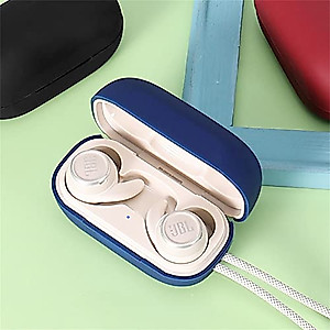 2 Pack DAYJOY Soft Silicone Protective Case Cover Compatible with JBL Reflect Mini NC Earphone, Protective Skin Sleeve(Black+Blue)