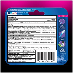 DenTek Instant Oral Pain Relief Maximum Strength Kit for Toothaches | 50-Count per pack | 2-Pack