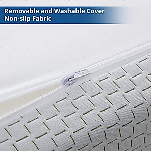 FONTOI Full Size Mattress in a Box, 10 inch Bed Mattresses Made in USA with Breathable Bamboo Cover, Cooling Gel Green Tea Memory Foam, Medium Firm (10IN-MDR-Full)