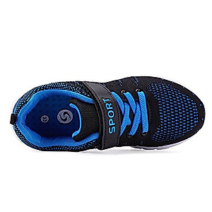 MAYZERO Kids Tennis Shoes Breathable Athletic Shoes Walking Running Shoes Fashion Sneakers for Boys Girls Blue