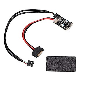 USB 2.0 9pin USB hub 2 Port with SATA Power Cable Extension hub USB 2.0 hub for Computer for Desktop for PC