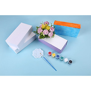 AMZQNART 4 Pack Craft Foam Blocks, 8x4x2 Square Polystyrene Foam Bricks for Art Sculpting, Flower Arrangements, Sculpture, Modeling, School and Home DIY.