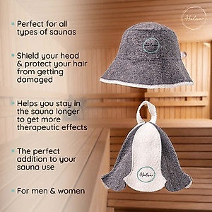 Sauna Hat, Handmade Wool Cap for Sauna, Protect Hair, Stay in Sauna Longer, Enhance Sauna Benefits, Regulate Temperature. Gift for Sauna Users, Sauna Accessory for Women and Men.