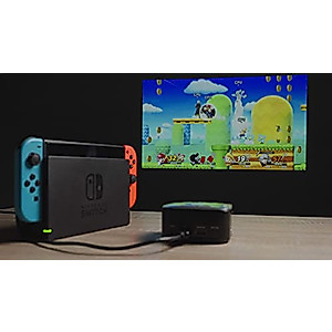 Miroir M75 Portable Projector, Grey, 50 Inch Picture, 1080P Supported, Home / Outdoor Entertainment, Rechargeable Battery, Compatible with TV Stick / Laptop / Phone / Game Console (Renewed)