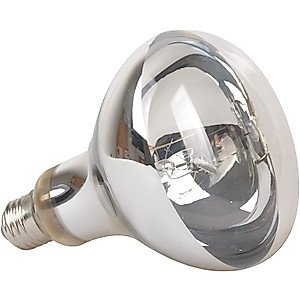 BONGBADA 2 Pack Heat Lamp Bulb R95 100 Watt Infrared Glass Lamp Bulb for Food Service, Brooder Bulb, Chicks, Pet, Bathroom, Light Therapy, Reptiles and Amphibian