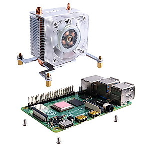 GeeekPi ICE Tower Cooler for Raspberry Pi, Cooling Fan for Raspberry Pi, RGB Cooling Fan with Heatsink for Raspberry Pi 4 Model B & Raspberry Pi 3B+ & Raspberry Pi 3 Model B