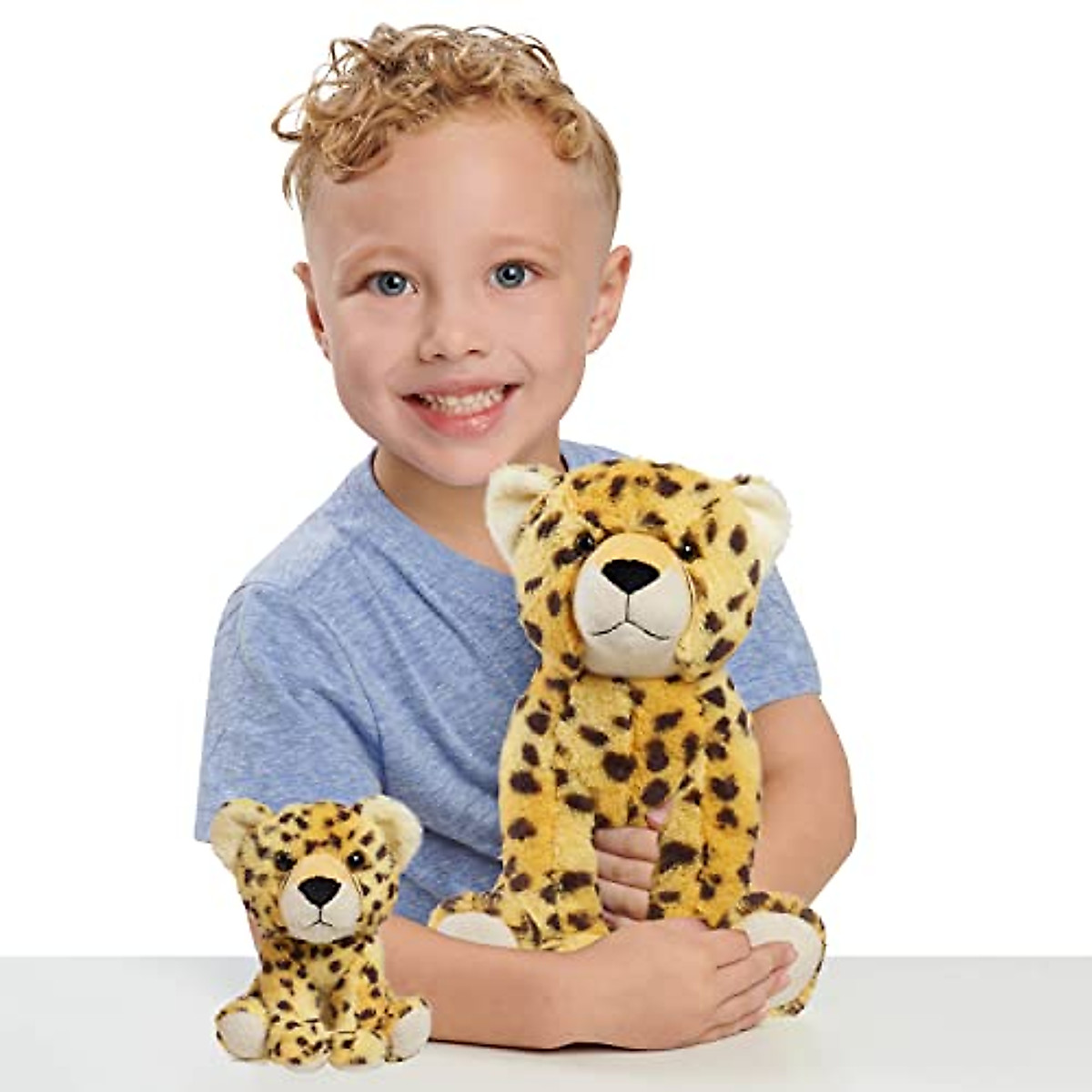National Geographic Large Plush Cheetah and Cub Stuffed Animals, Kids Toys for Ages 3 Up, Amazon Exclusive