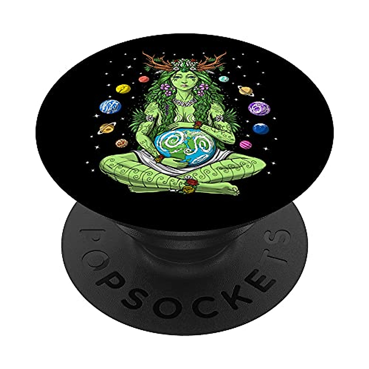 Gaia Greek Goddess Pagan Mother Earth Hippie Nature Witchy PopSockets Swappable PopGrip