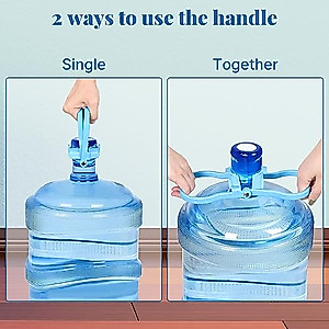 5 Gallon Water Bottle Holder, 4 Tier Water Jug Rack, Water Cooler Jug Rack for 5 Gal Water Bottle, Water Jug Dispenser Stand,Heavy Duty 5 Gallon Water Jug Stand for 8 Bottles with Lifter(4 Tier,Black)