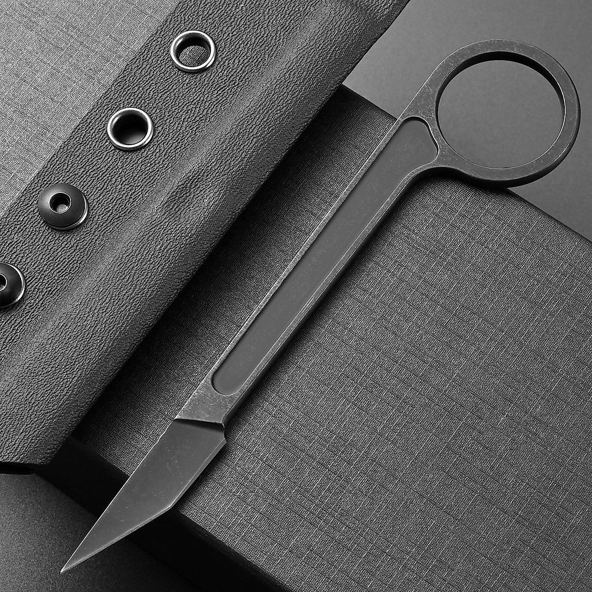 Ccanku C1104 Fixed Blade Knife D2 Blade+Stainless Steel Handle Fixed Blade Knife for Hunting, Survival, Camping Outdoor Utility Knife with K Sheath