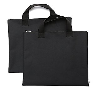 Augbunny 600D Portfolio Waterproof with Handle and Zipper for Student and Artist 2-Pack