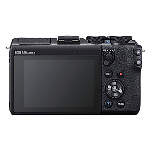 Canon EOS M6 Mark II Mirrorless Digital Camera with 15-45mm Lens + 32GB Card, Tripod, Case, and More (18pc Bundle)