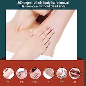 Hair Removal Machine, 808 Semi-Conductor Laser Hair Removal Machine Mini Portable Ice Compress Depilation Instrument(US)