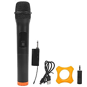 Wireless Microphone, High Gain Wide Applicability Karaoke Mic Excellent Sound Quality for Outdoor for Singing
