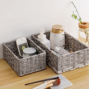 Woven Storage Toilet Paper Basket Bathroom Organizing Tray Shelf Organizers Pantry Plastic Tank Cubby Storage Toy Bins Snack Organizers Small Dresser Decor Towel Kitchen Clothes Bins Containers Box