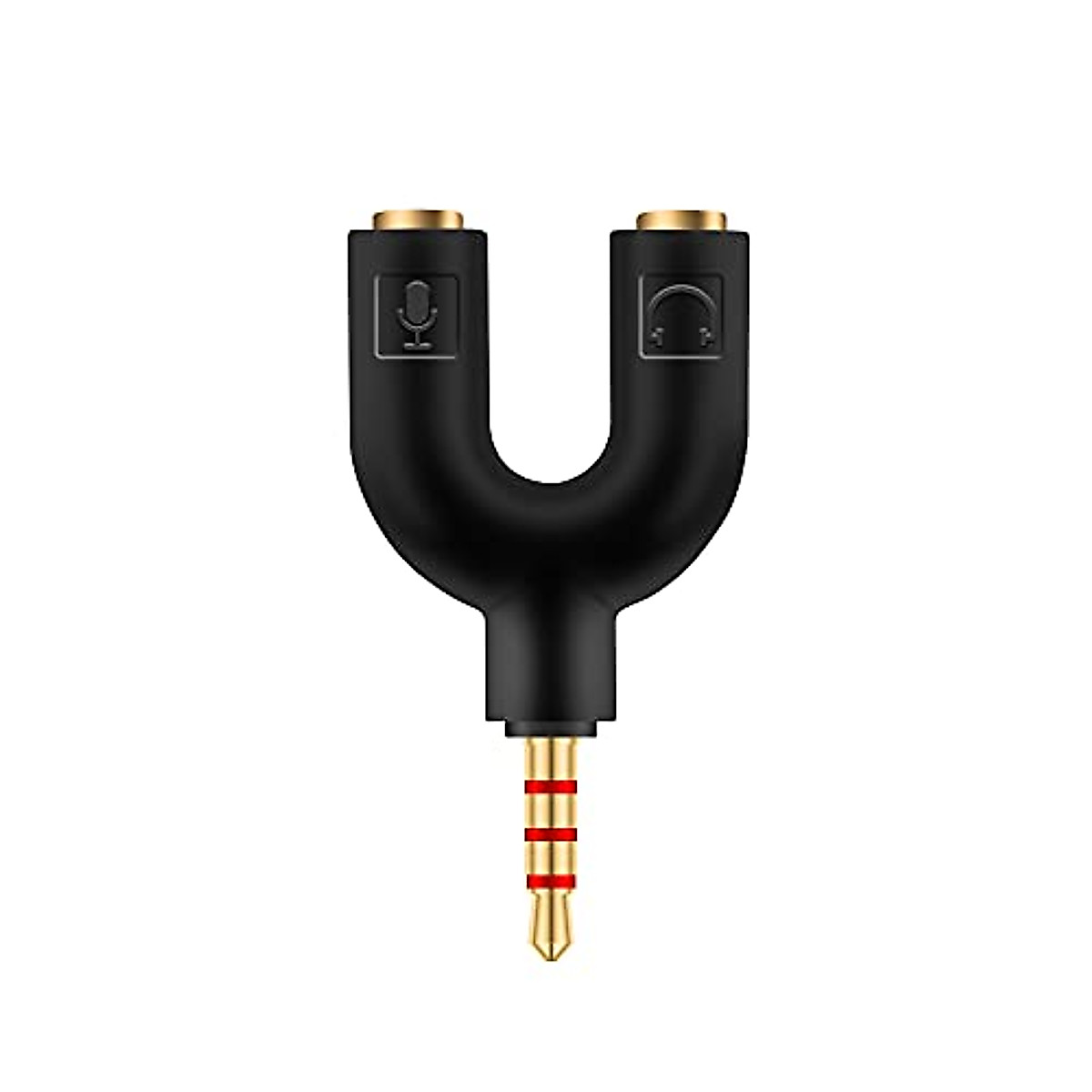 HIEbee 2 in 1 3.5mm Headphone Splitter Adapter (Microphone + Audio) Female to Male&Male to Female Stereo Jack Y Cable Compatible for PS4,PS5,Nintendo Switch,Phone,Laptop(3 in 1 Pack)