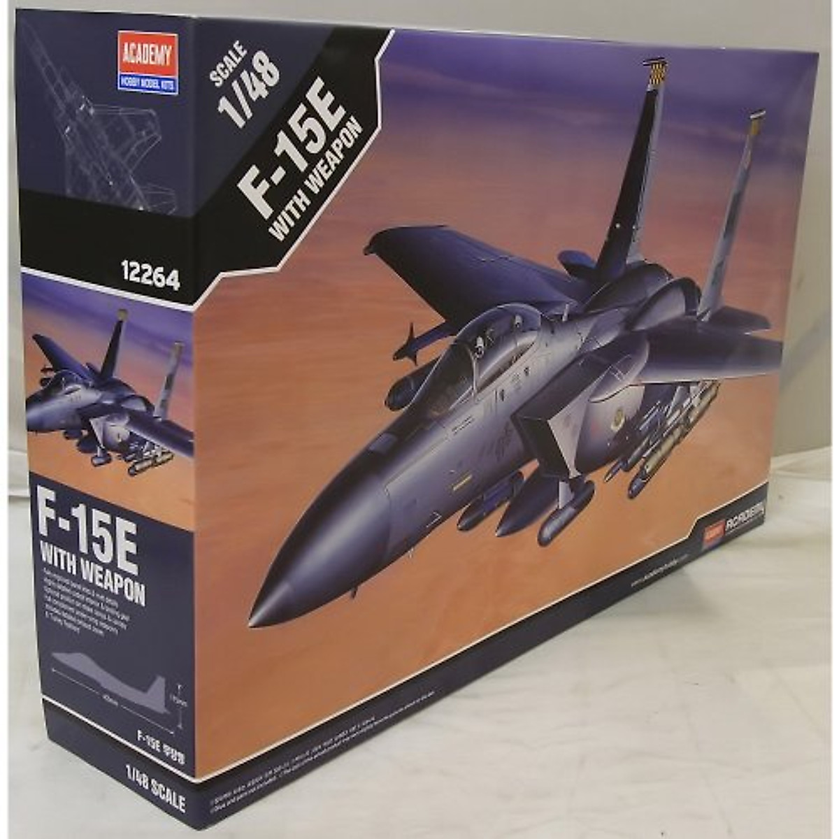 Academy 02117 1:48 F-15e Strike Eagle F15 Plastic Kit