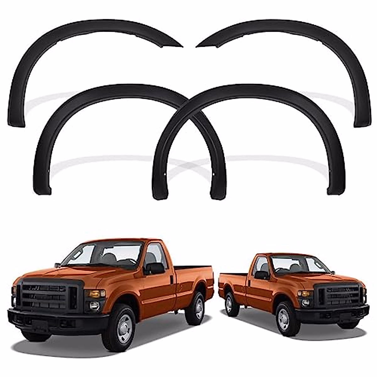 AWPWAY 4pcs Fender Flares Front Rear Matte Black Plastic Bolts Pocket Rivets Screws Style E161778HK01CP,Fast delivery,excellent service