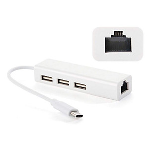 SHYPT Docking Station USB Hub Type-C to Network Card Hub Support Hot Swap, Low Power Consumption