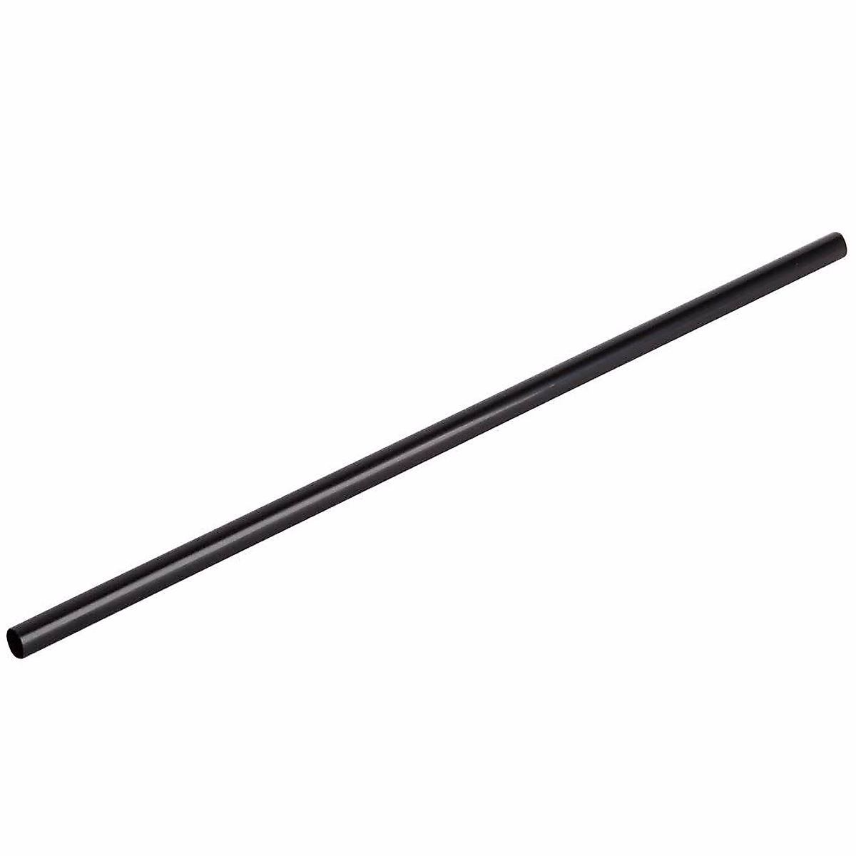 BWS 7 3/4" Jumbo Black Unwrapped Straw, Case of 5000