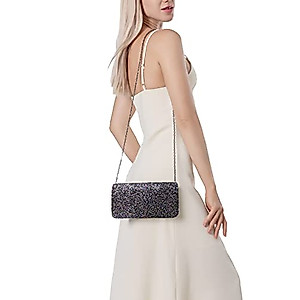 sioglam Rhinestone Evening Clutch Sparkling Diamonated Purse for Women Girls Prom Cocktail Party Wedding Night Out Bag