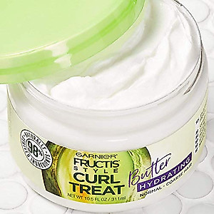 Garnier Fructis Triple Nutrition Curl Nourish Shampoo, Conditioner + Curl Butter, (Personal Size S&C), Kit