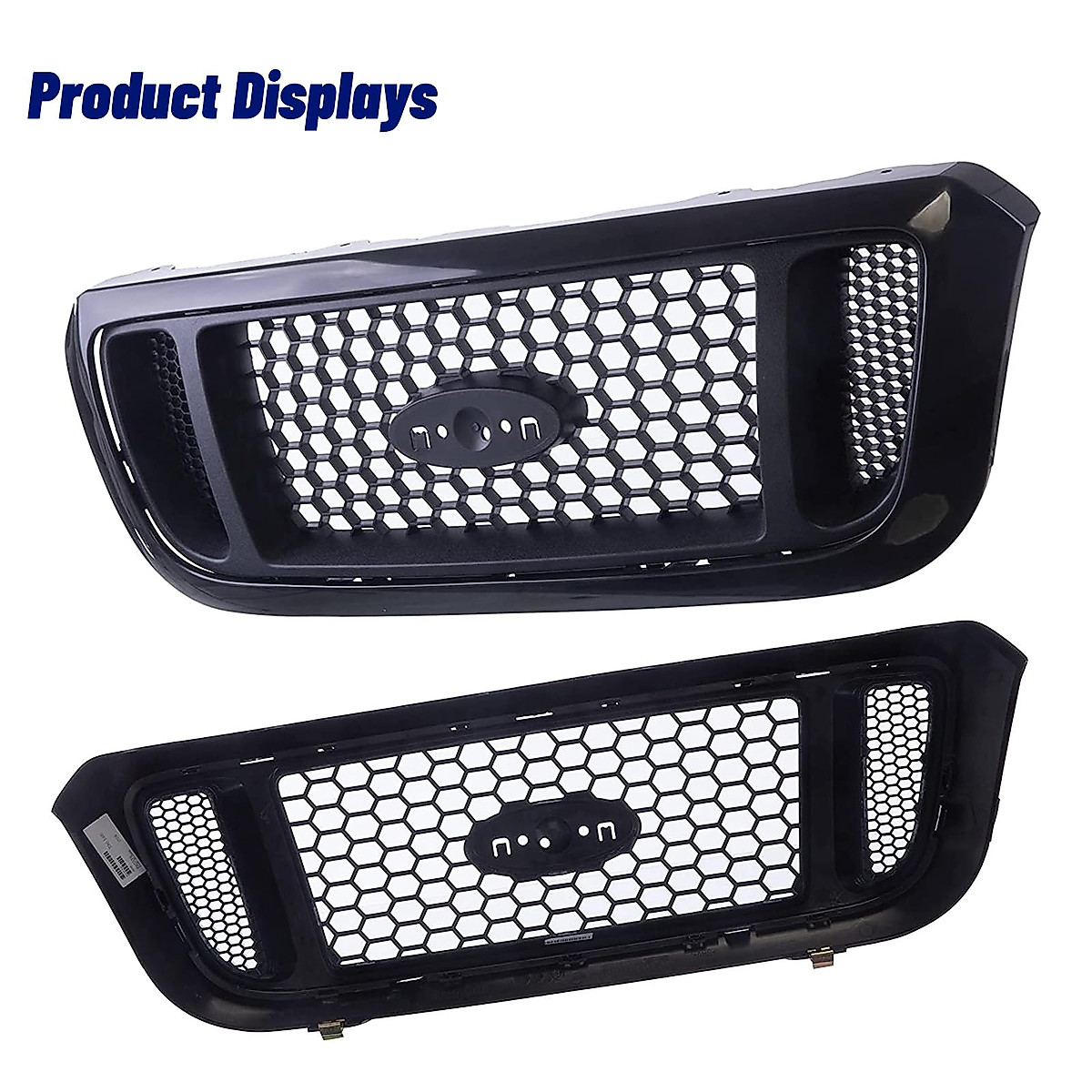 JustDrivably Replacement Parts Front Grille Grill Assembly Compatible With Ford Ranger (Edge, XLT) 2004 2005 / Ranger (Tremor) 2004 / Ranger (FX4, XL) 2005 Pickup Truck