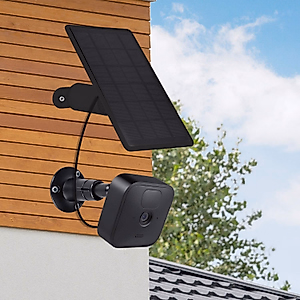 Wasserstein Solar Panel Compatible with Blink Outdoor & Blink XT2/XT - Additional 64GB USB Flash Drive Included (Blink Camera NOT Included)