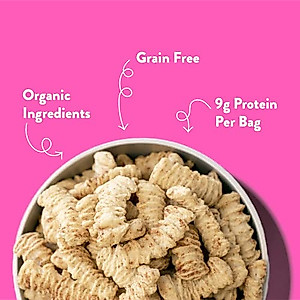 LesserEvil Himalayan Pink Salt Power Curls, Grain Free, Minimally Processed, Avocado Oil, Egg White Protein, 1.5 Oz, Pack of 7