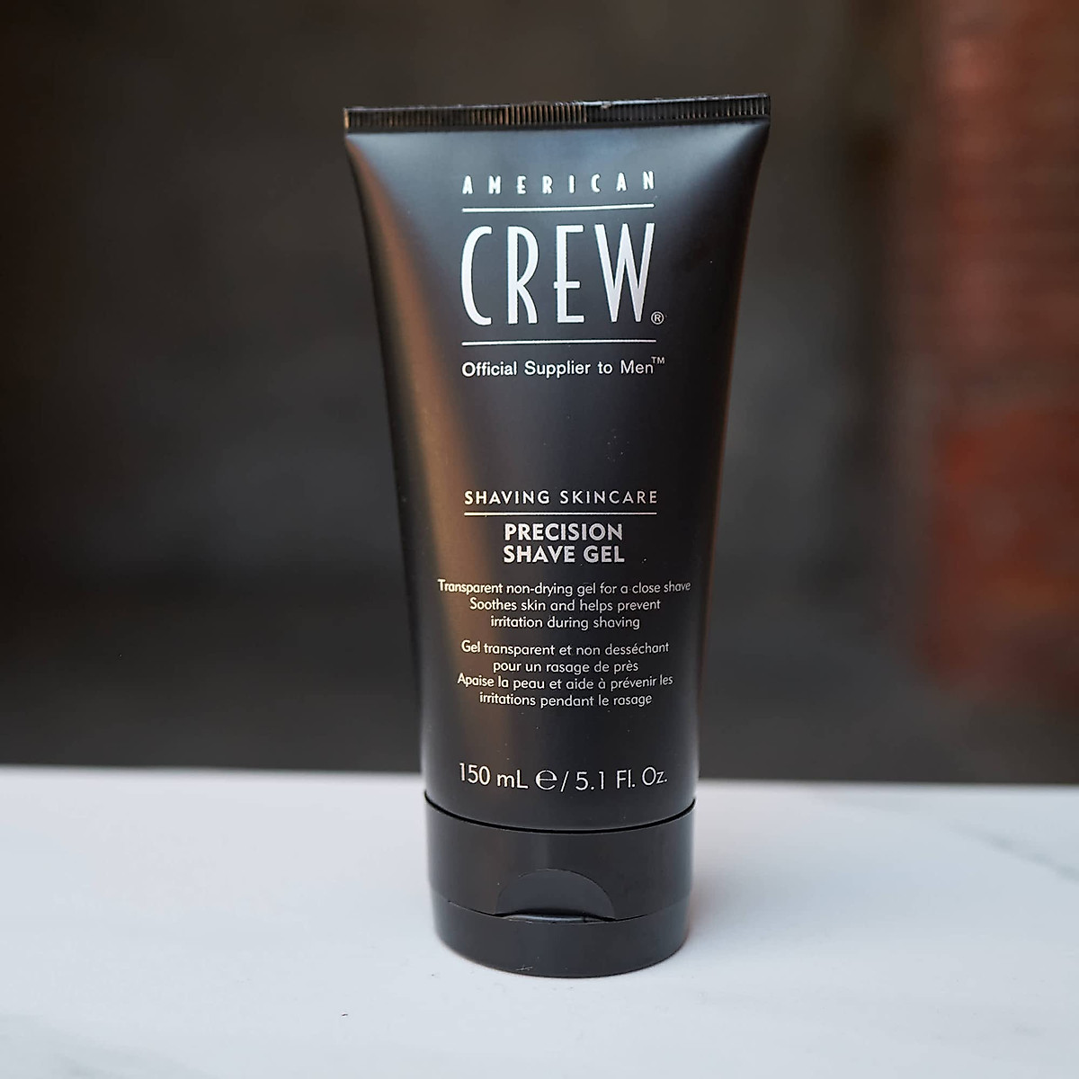 American Crew Shave Gel for Men, Soothes Skin and Prevents Irritation, 5.1 Fl Oz