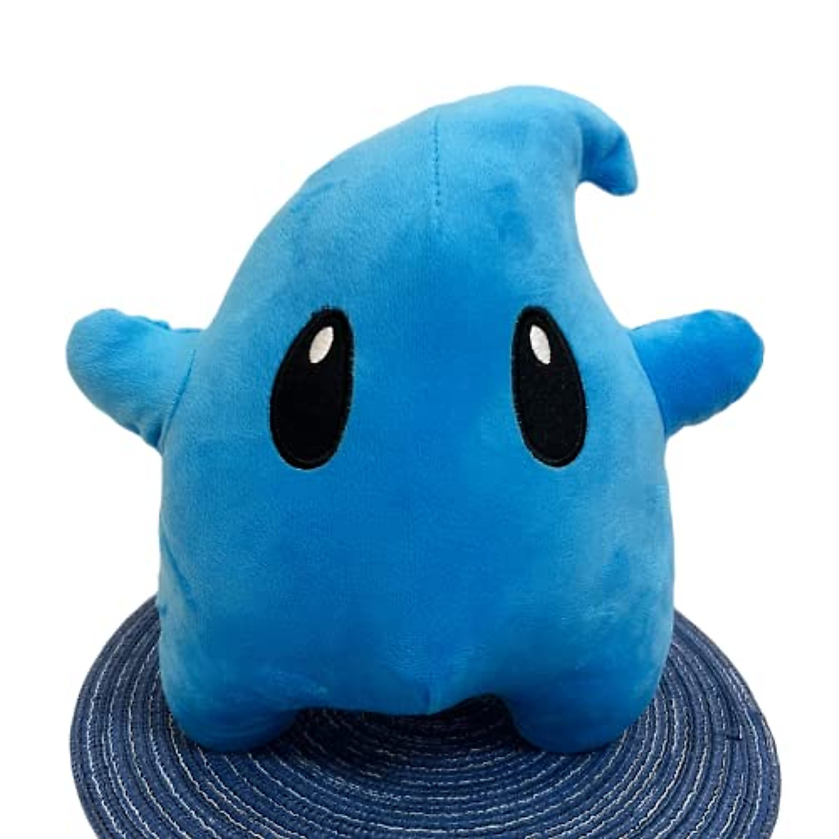 AILAAH Mario All Star Collection Luma Star Stuffed Plush Toy,Mario Plush Suitable for Gift Luma Plush Mario or wear with Princess Peach Costum's,10''(Blue) xt-01
